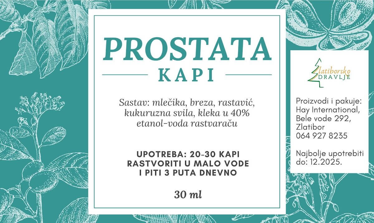 Prostata kapi - Zlatiborsko Zdravlje