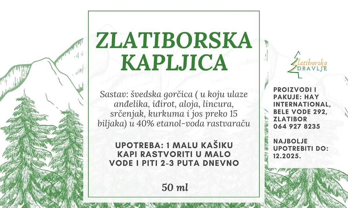 Zlatiborska kapljica - Zlatiborsko Zdravlje